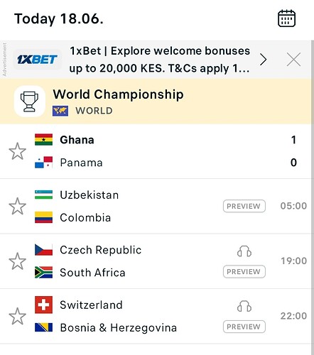 Czech republic VS South Africa - Sports - Kenya Talk